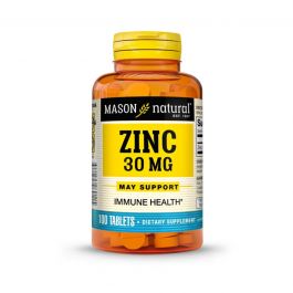 Zinc 30 Mg Tabletas - Frasco 100 UN - Cuidando a las familias peruanas