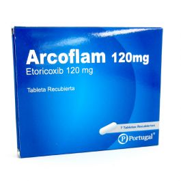 Arcoflam 120mg - Caja 7 UN - Cuidando a las familias peruanas