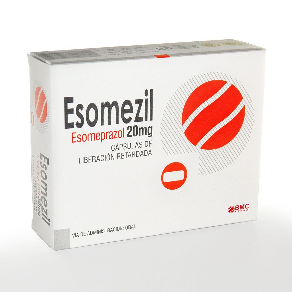 Esomezil 20 Mg - Caja 28 UN - Cuidando a las familias peruanas