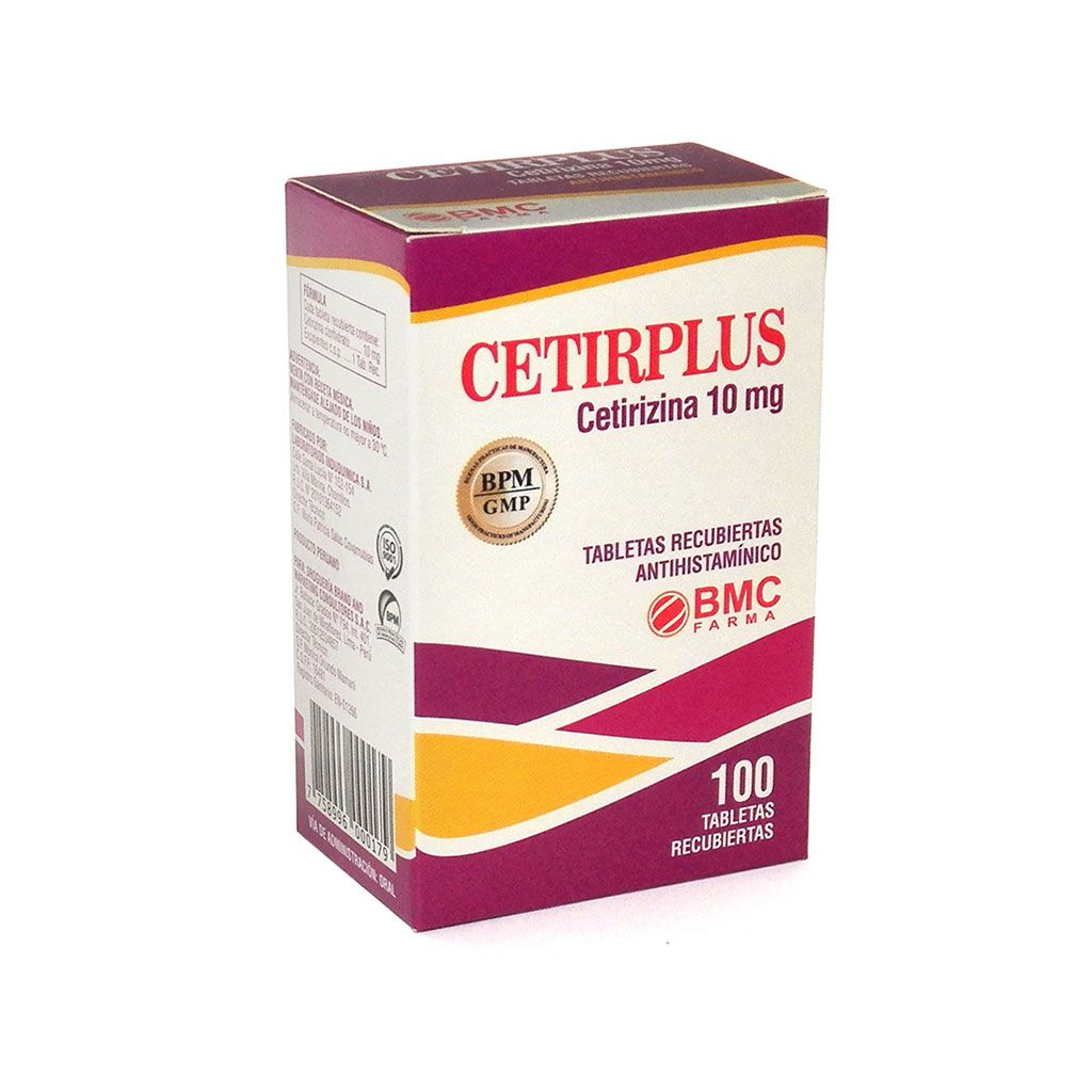 Cetirplus Cetirizina - Blister 10UN - Cuidando a las familias peruanas