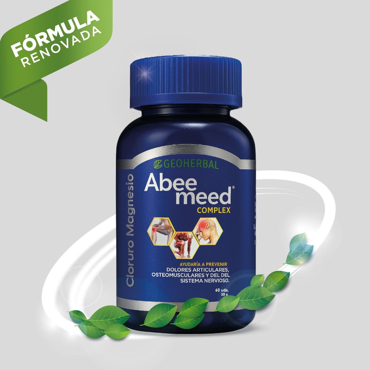 Cloruro de Magnesio Abee Meed Frasco 60 Cápsulas + pomada - Pack 2 UN ...